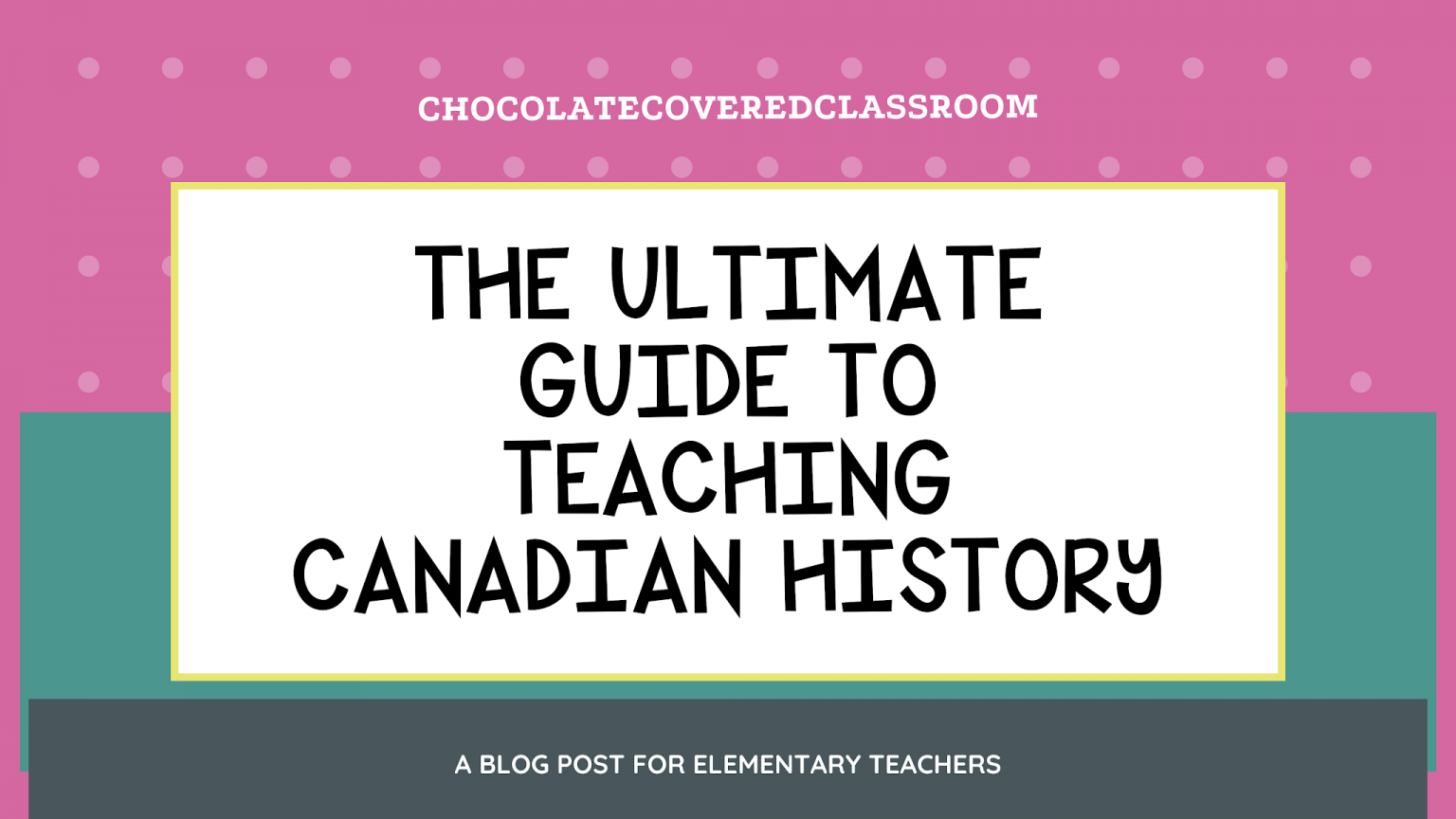 The Ultimate Guide to Teaching Canadian History - Chocolate Covered ...