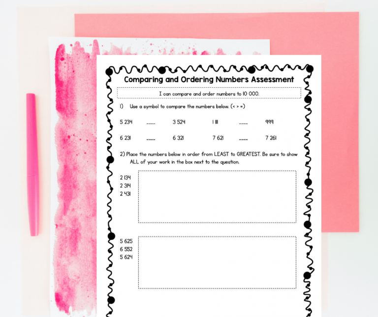 How to Easily Teach Comparing and Ordering Numbers in 5 Days ...