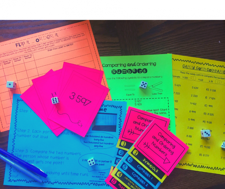 How to Easily Teach Comparing and Ordering Numbers in 5 Days ...